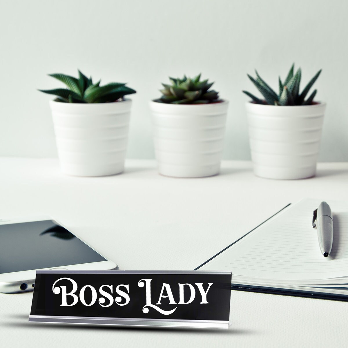 Boss Lady Name Plate Desk Name Plate Funny Name Plate Gift - Etsy