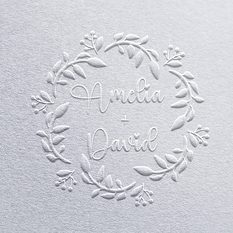 Embossed Name Cards - Etsy