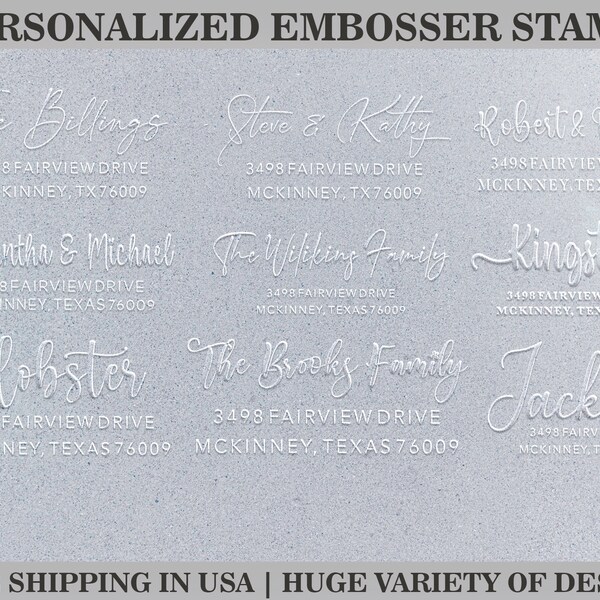 Embossing Stamp - Etsy