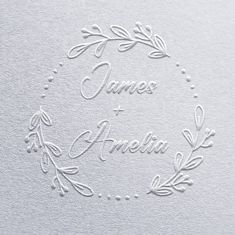 Customized Wedding Embosser, Personalized Wedding Embosser, RSVP Stamp ...
