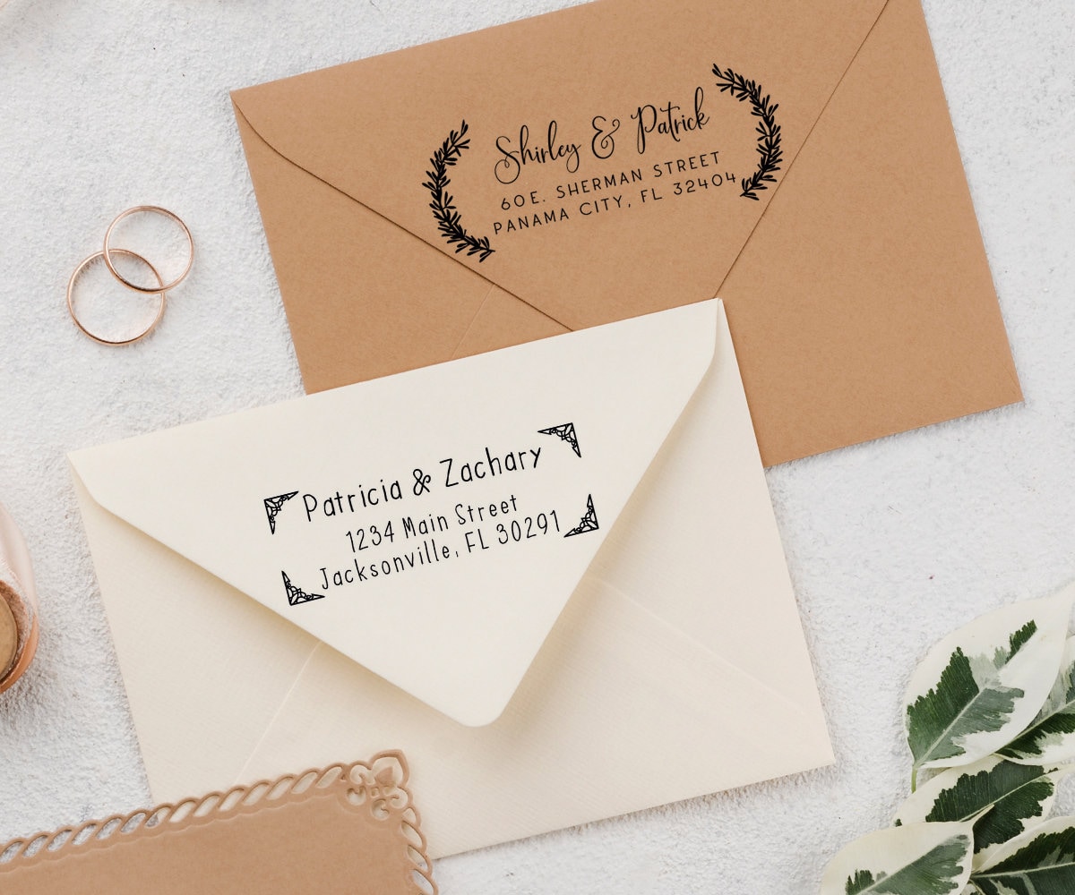 Wedding Invitation Return Address Stamp