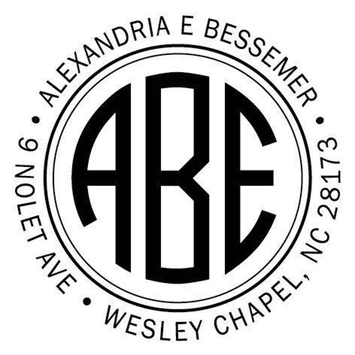 Monogram Embosser Custom Embosser Embosser Embossing Stamp - Etsy