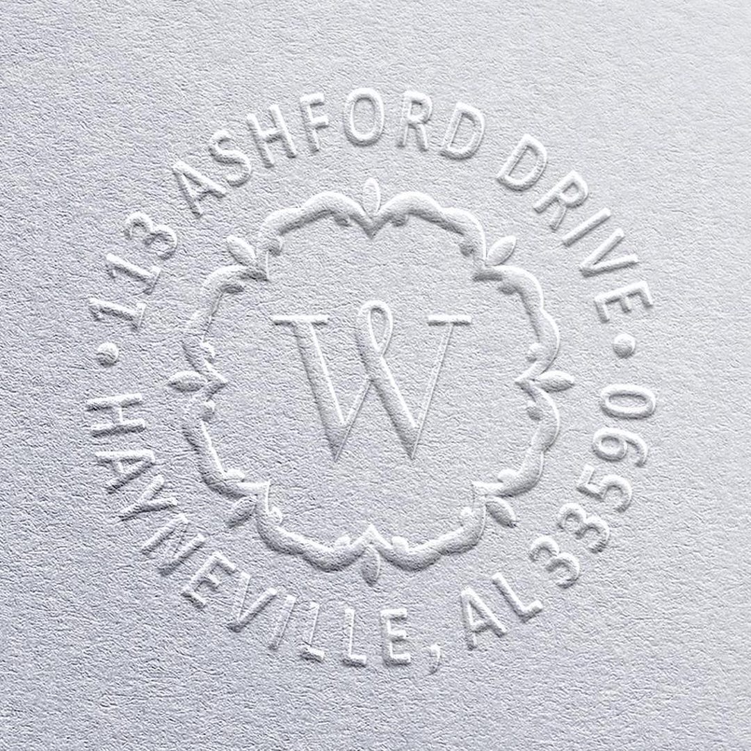 Customized Address Embosser for Envelopes Wedding Invite Embosser ...