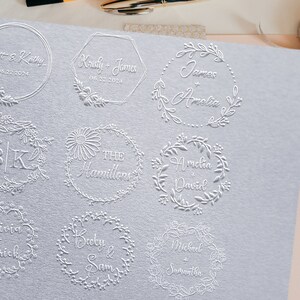 Embossed Monogram - Etsy