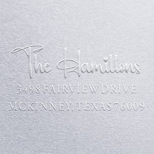 Personalized Address Embosser Stamp, Customised Address Embosser for ...