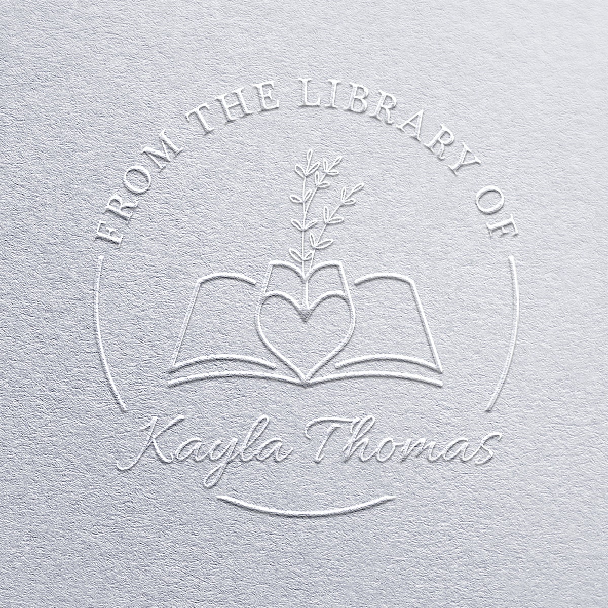 Custom Library Name Embosser, From the Library of Personalized Book ...