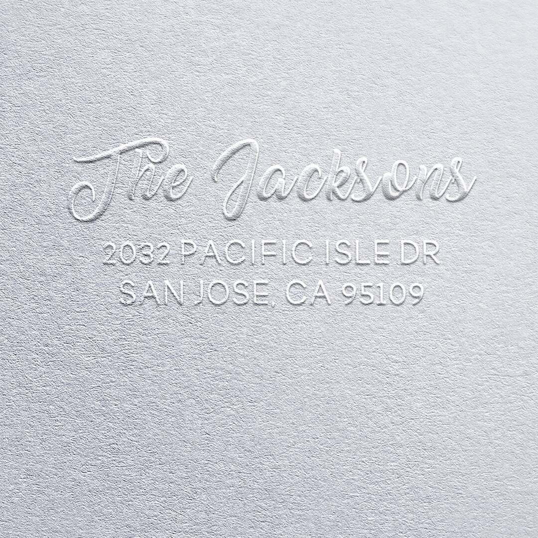 Custom Address Embosser, Personalized Address Embosser, Mail Embosser ...