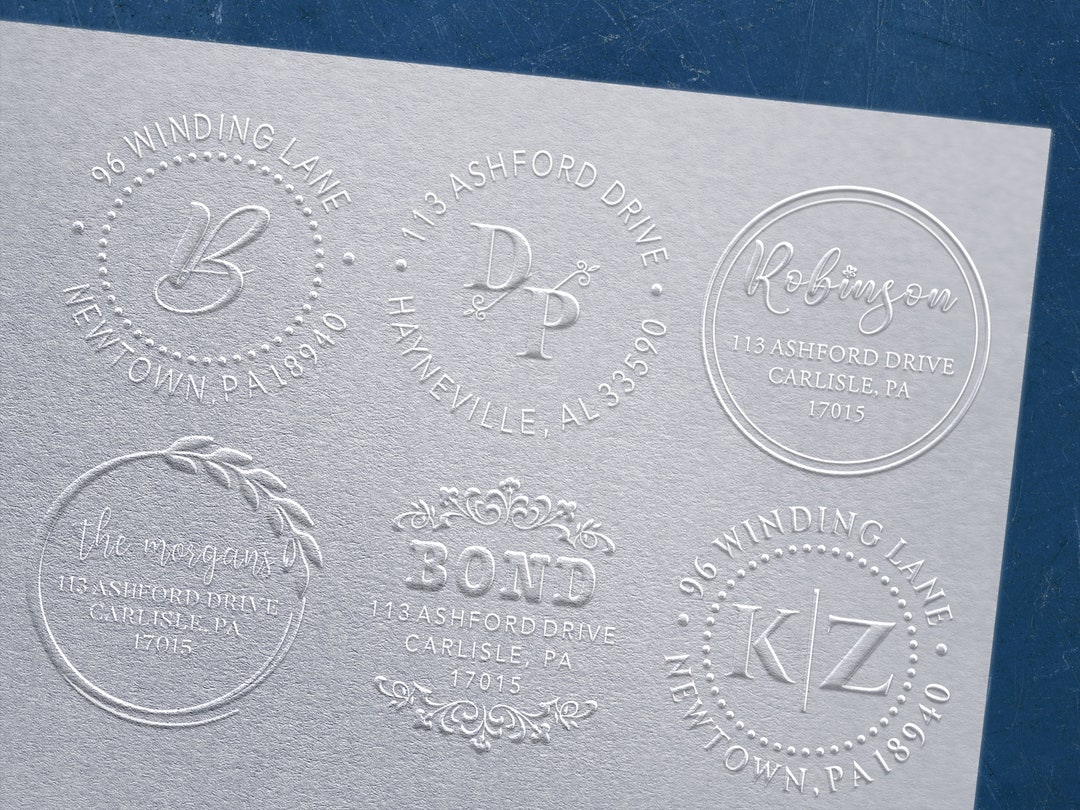 Chose Address Embosser, Custom Embosser, Personalized Address Embosser ... Chose Address Embosser, Custom Embosser, Personalized Address Embosser ...