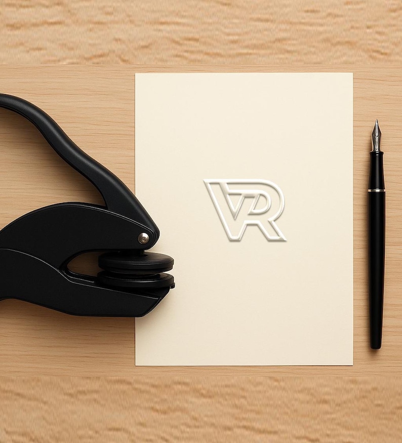 Custom Monogram Embosser Stamp – Personalized Embossing Seal for ...
