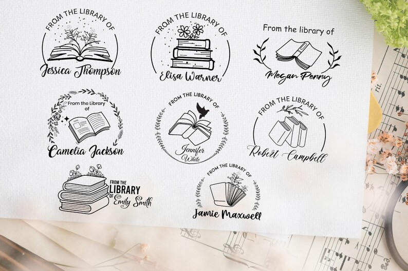 From the Library of Embosser Library Embosser Book - Etsy