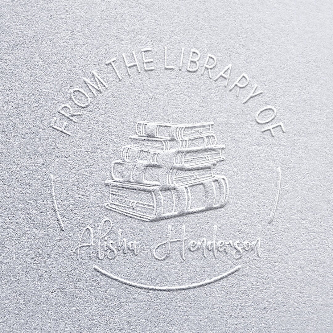 Personalized Book Embosser, Custom From the Library of Emboser, Library ...