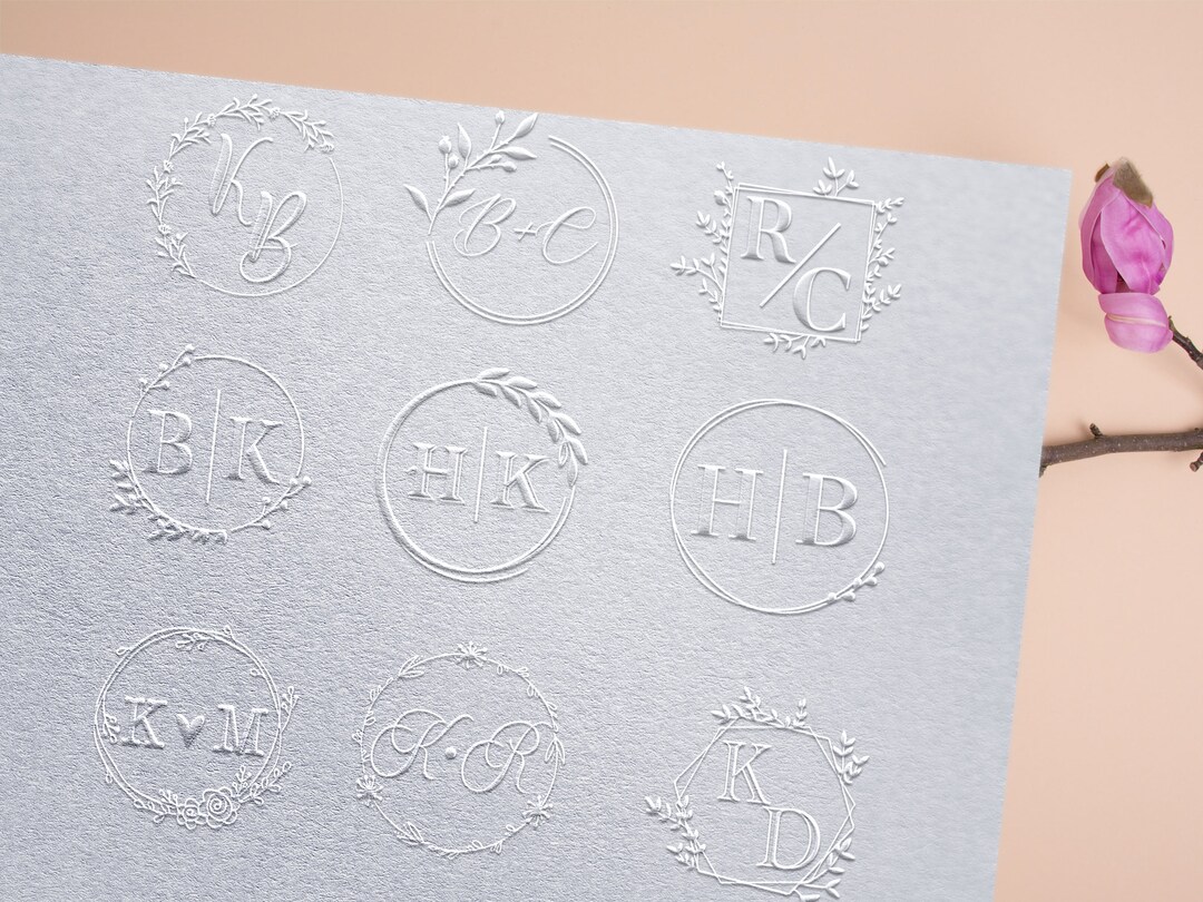 Chose Your Wedding Embosser, Personalized Wedding Embosser Stamp ...