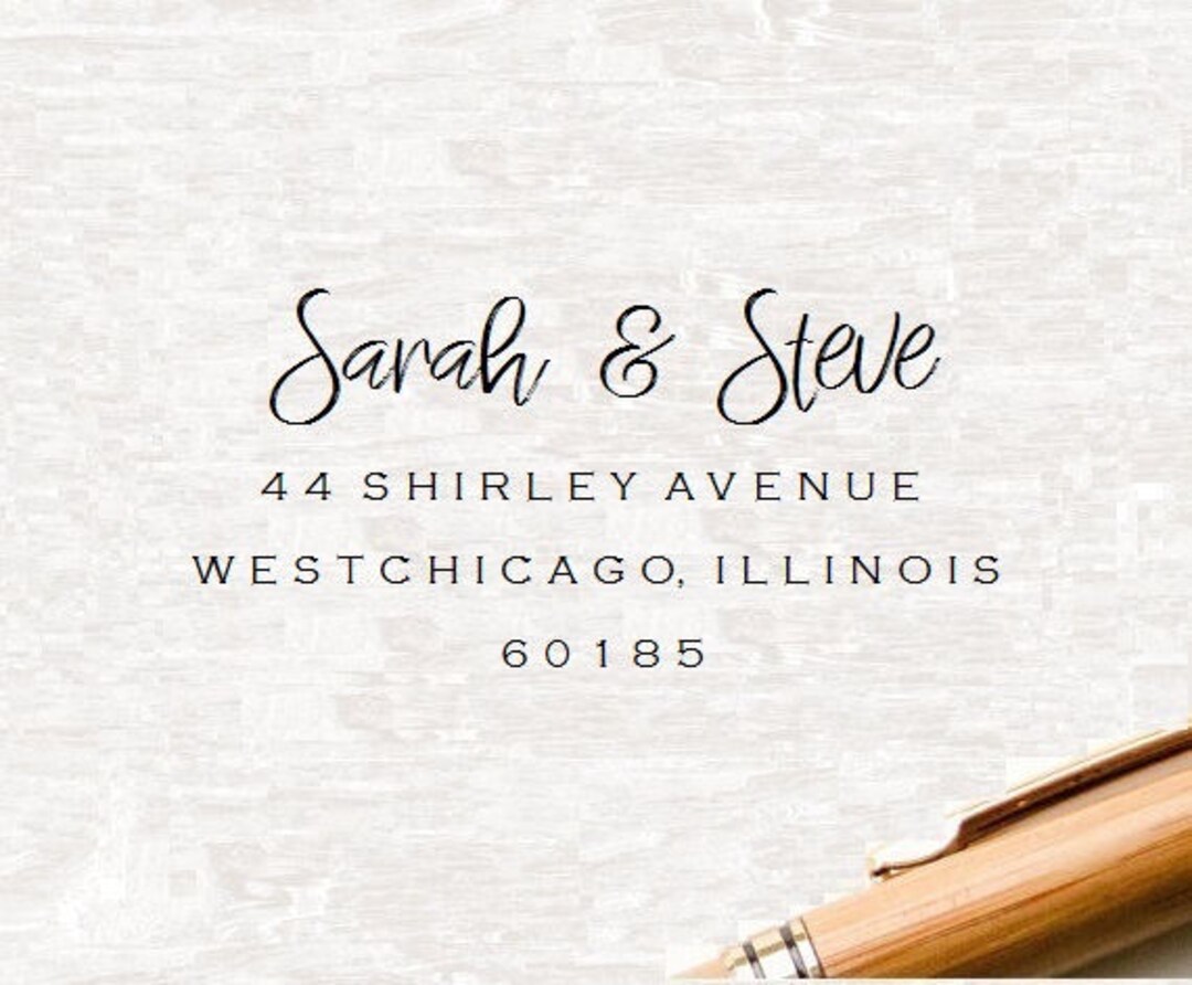 Self Inking Address Stamp Custom Stamp Custom Address Stamp - Etsy