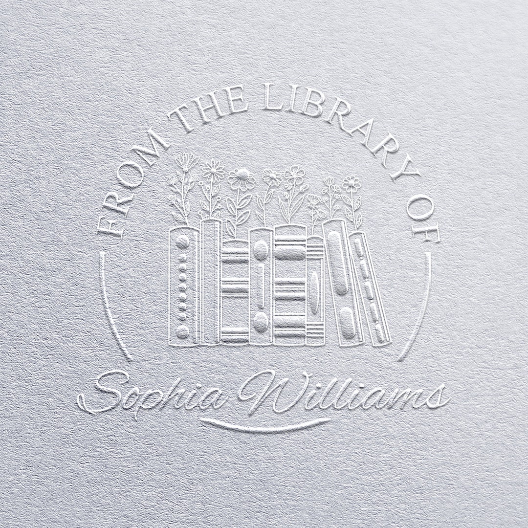 Top Seller Book Embosser From the Library of Personalized Book Stamp Ex ...