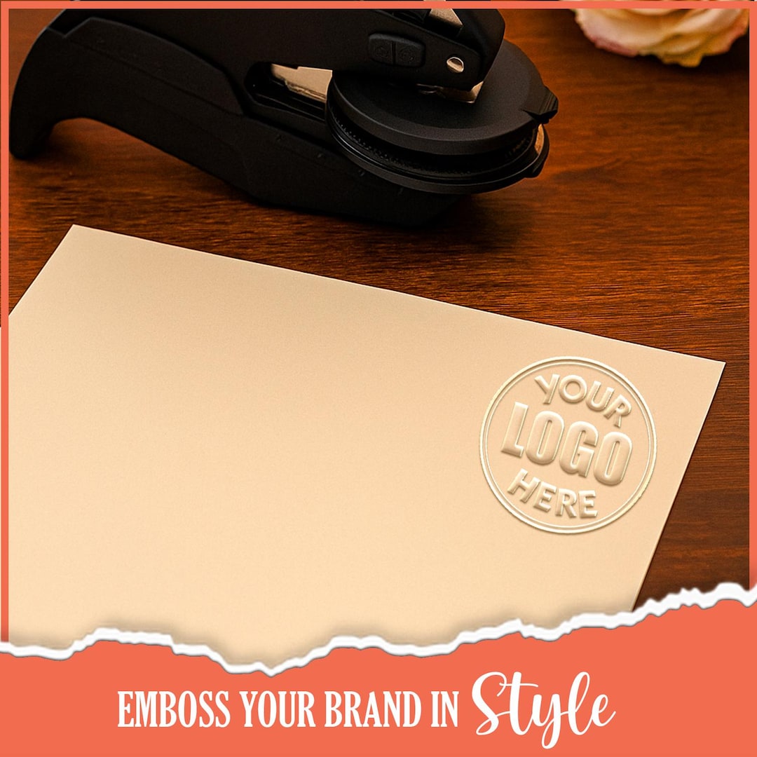 Custom Logo Embosser Personalized Business Branding Embosser Stamp ...
