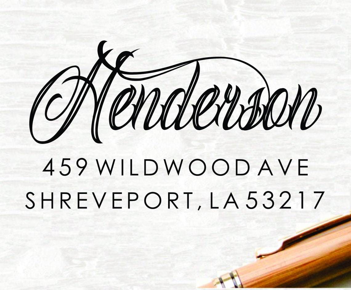 6 Designs To Chose Address Stamp Self-Inking Return | Etsy