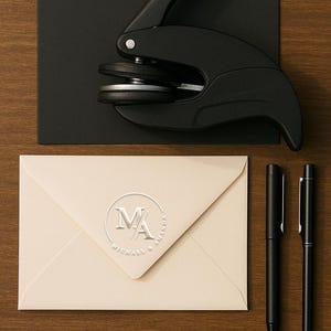 Custom Monogram Embosser Stamp – Personalized Embossing Seal for ...