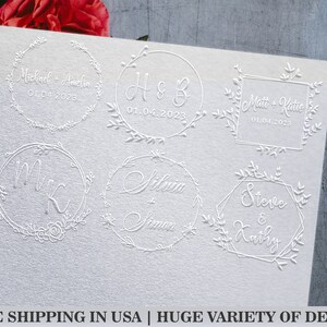 Personalized Embosser Stamp, Wedding Embosser, Wedding Invitation ...