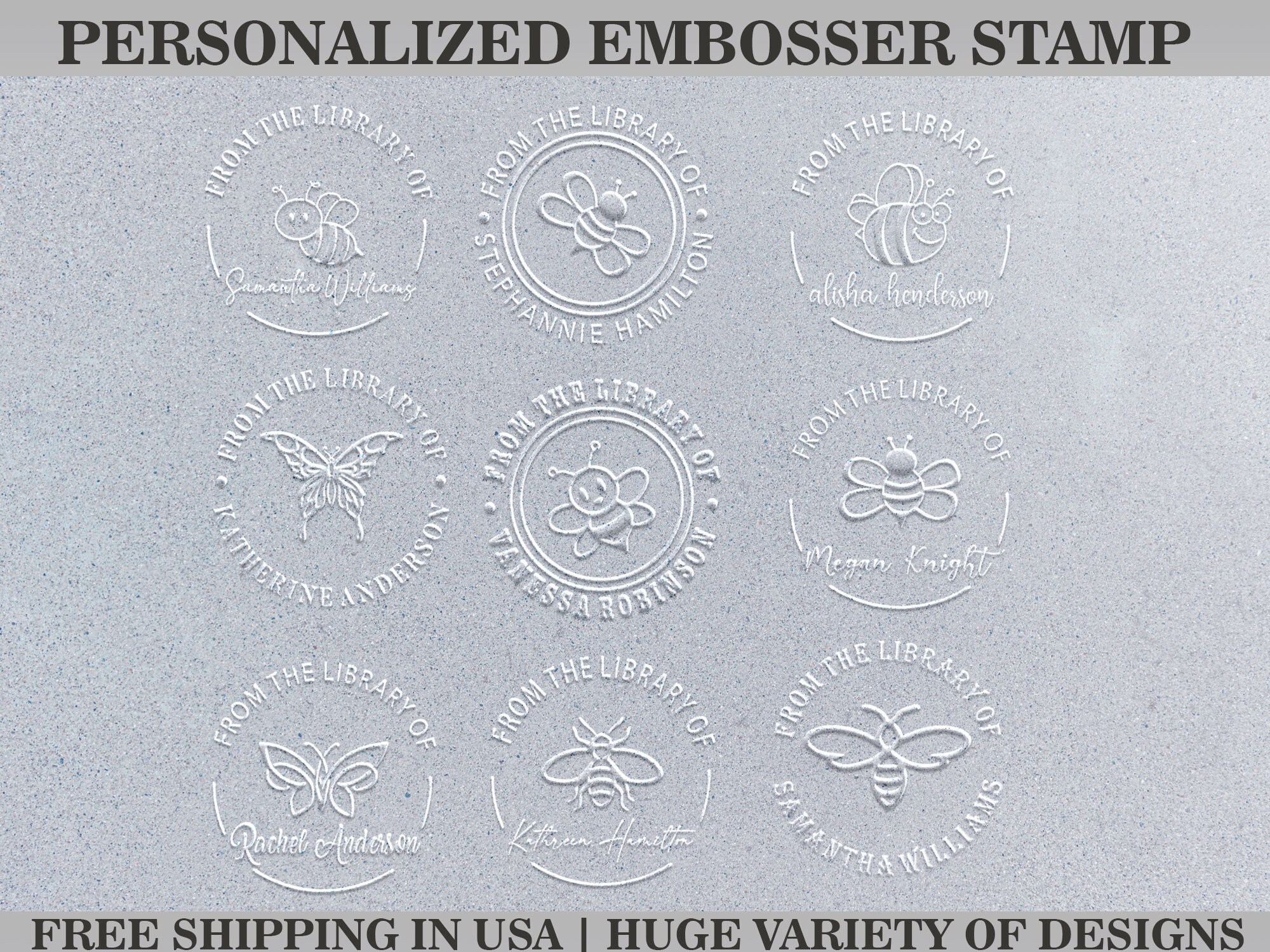 From the Library of Embosser Library Embosser Book - Etsy