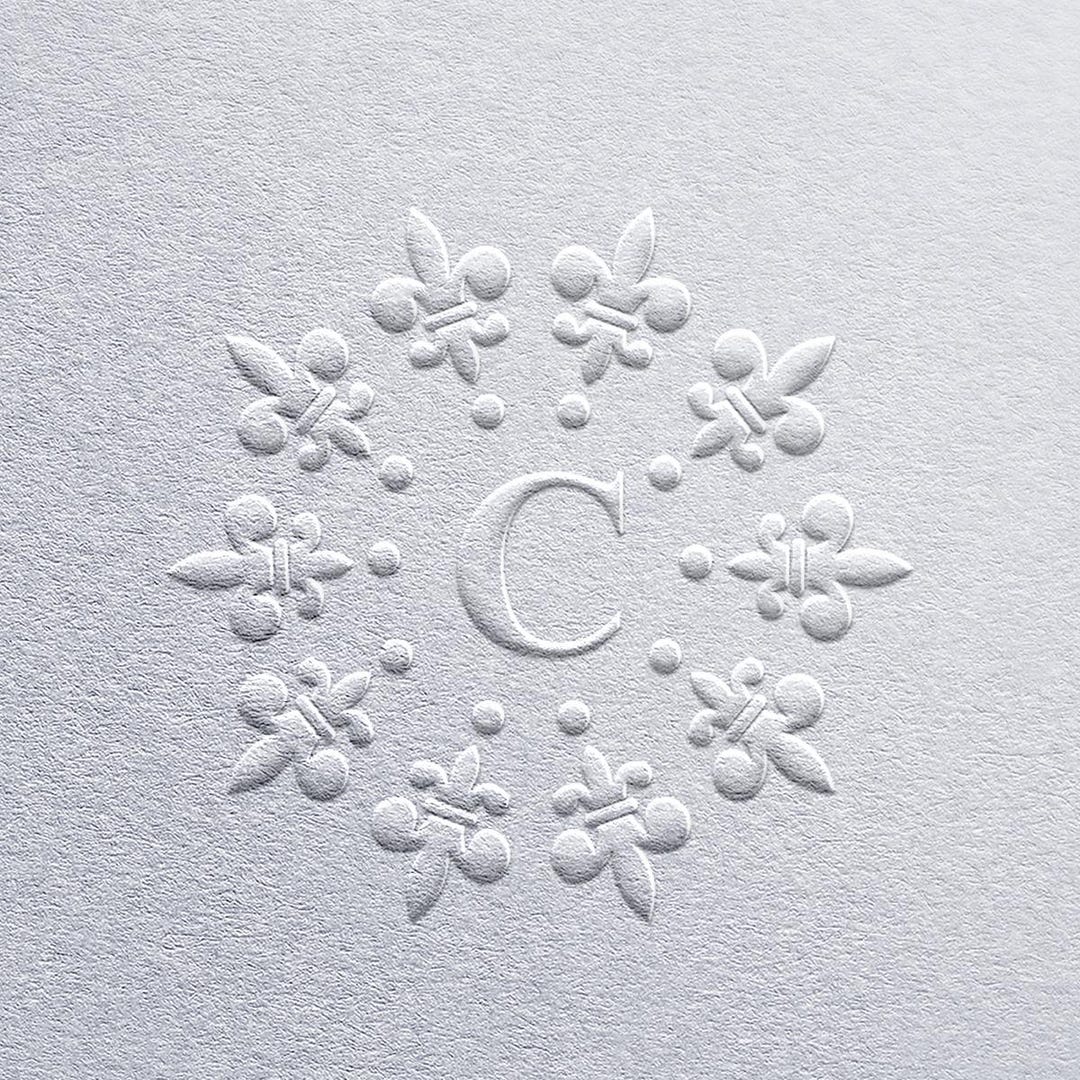 Custom Monogram Wedding Embosser With Initials, Personalized Stamp for ...