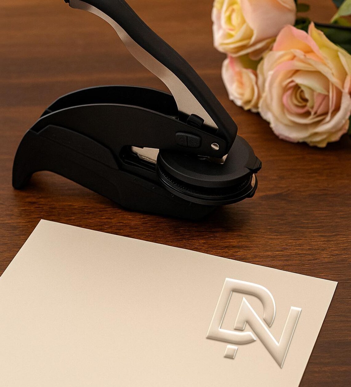 Custom Monogram Embosser Stamp – Personalized Embossing Seal for ...
