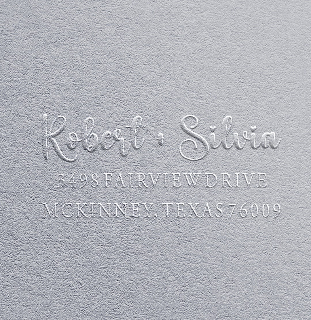 Customised Address Embosser, Return Address Embosser, Housewarming Gift ...