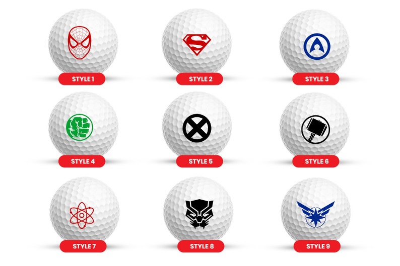 Super Hero Golf Stamp Custom Golf Stamp Gifts for Dad- Golf Gifts for ...