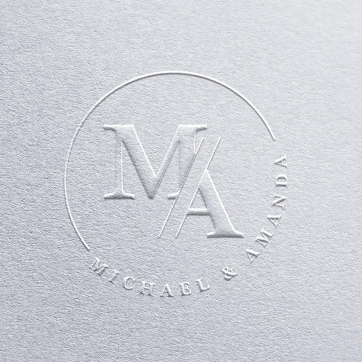 Custom Monogram Embosser Personalized Initial Embosser, Wedding Seal ...
