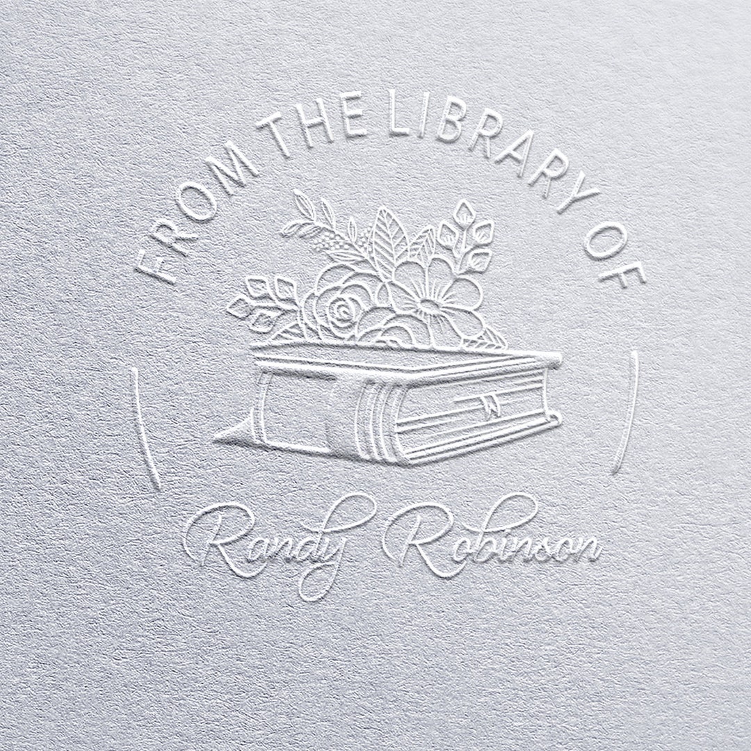 From the Library of Custom Embosser for Books, Personalized Name Seal ...