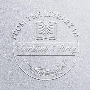Custom Library Name Embosser, From the Library of Personalized Book ...