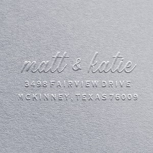 Address Embosser for Envelopes, Return Address Embosser, Wedding ...