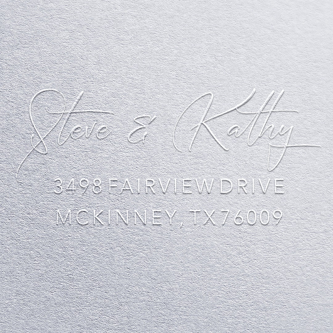 Personalized Address Embosser for Envelopes, Custom Address Embosser ...