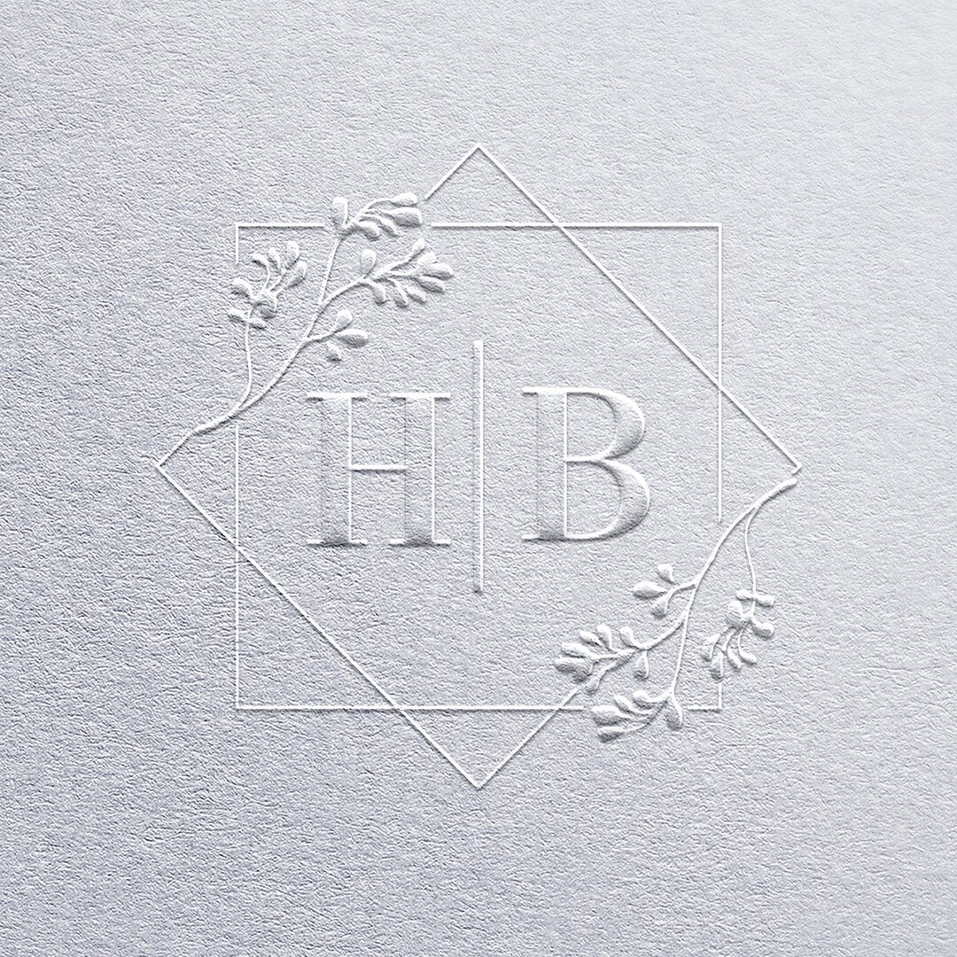 Wedding Invitation Embosser Customized Monogram Embosser Couple Initial Embosser Personalized ...