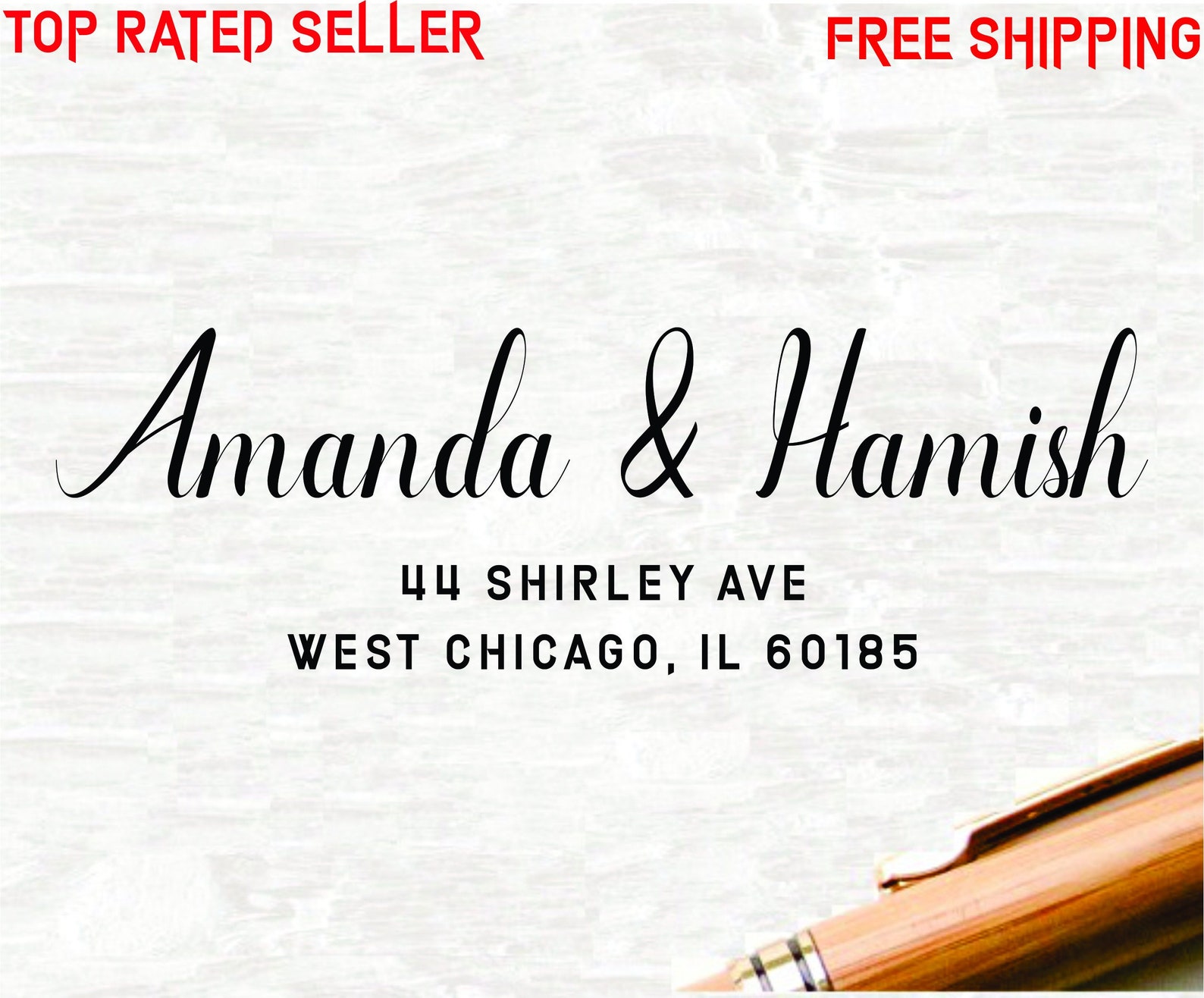 Return Address Stamp Address Stamp Custom Stamp Custom - Etsy