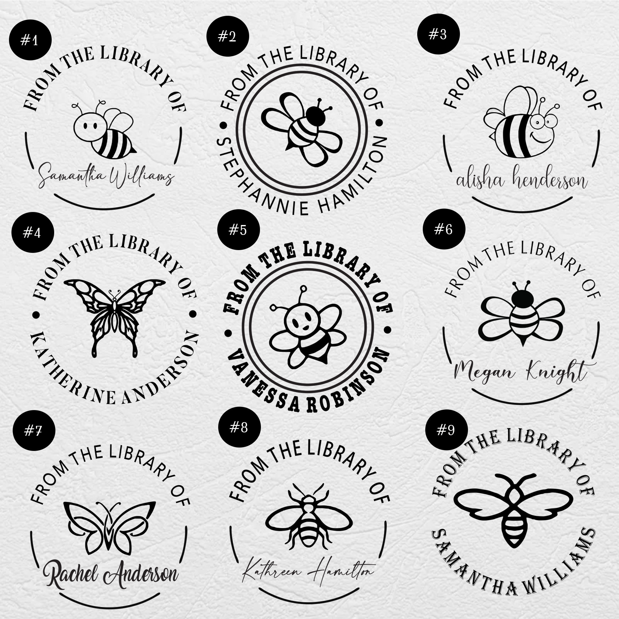 From the Library of Embosser Library Embosser Book - Etsy