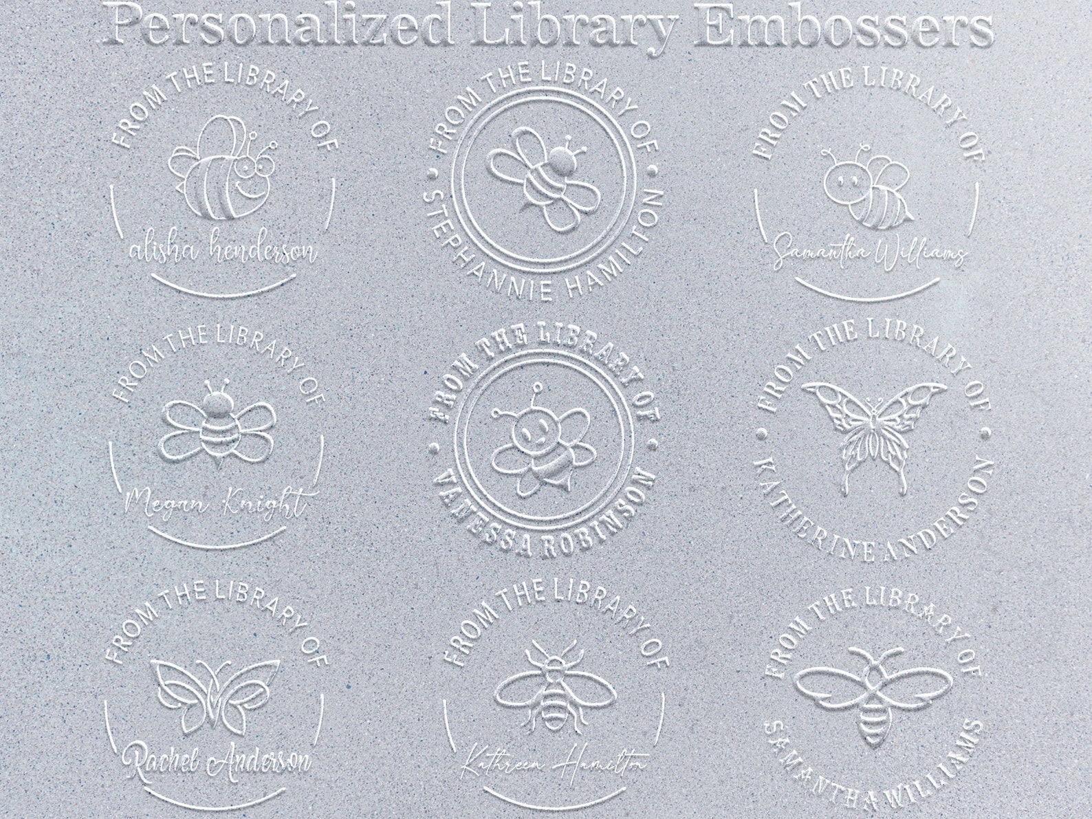 From the Library of Embosser Library Embosser Book - Etsy