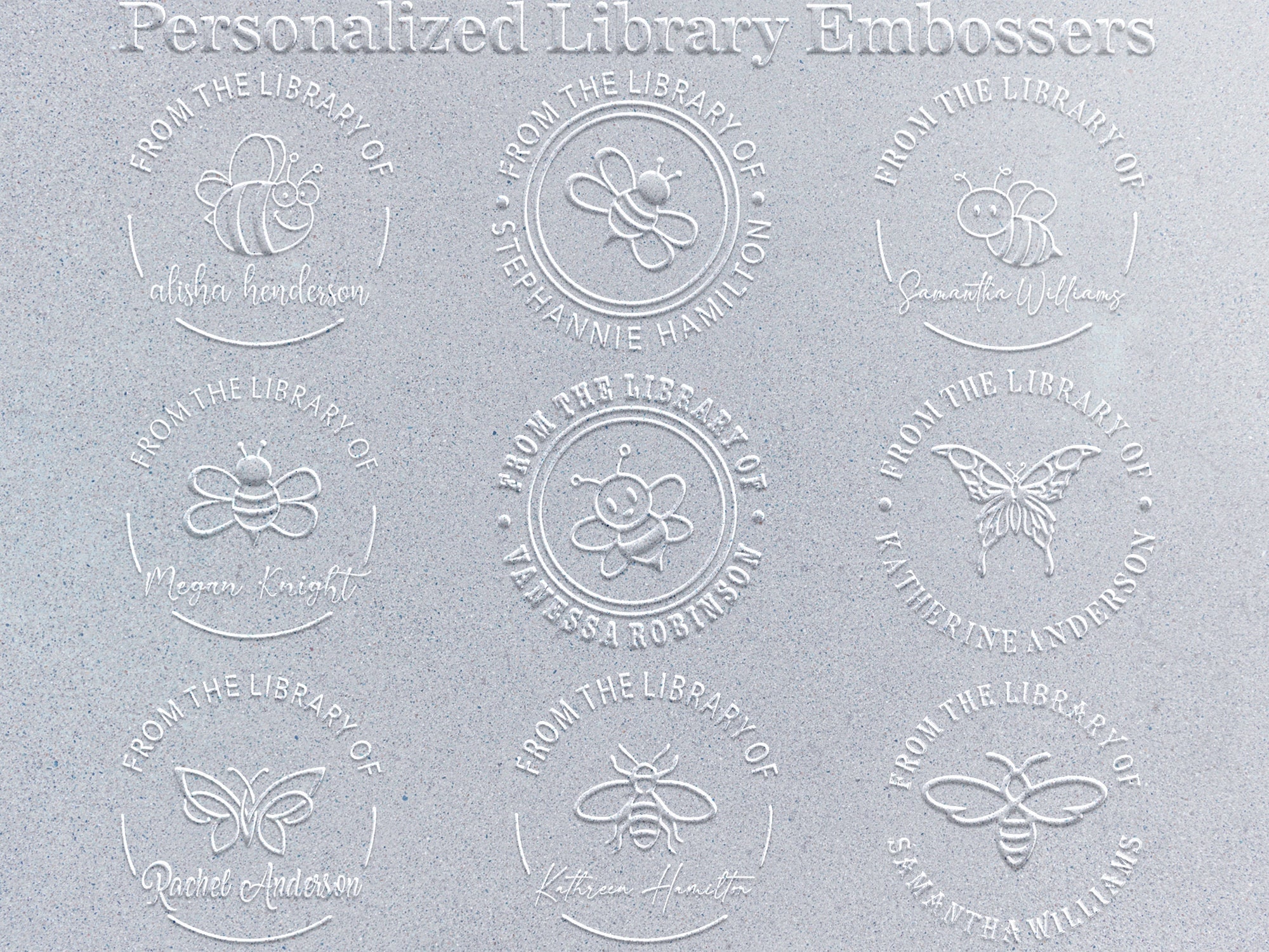 From the Library of Embosser Library Embosser Book - Etsy