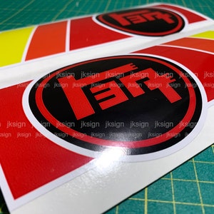 TEQ Tri Color Bedside Decals (includes 2 Decals) - Etsy