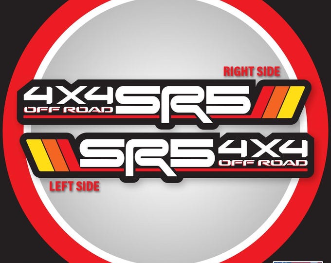 SR 4x4 Off-road Vinyl Decals (set of 2) Tacoma Decals *multiple Solid ...