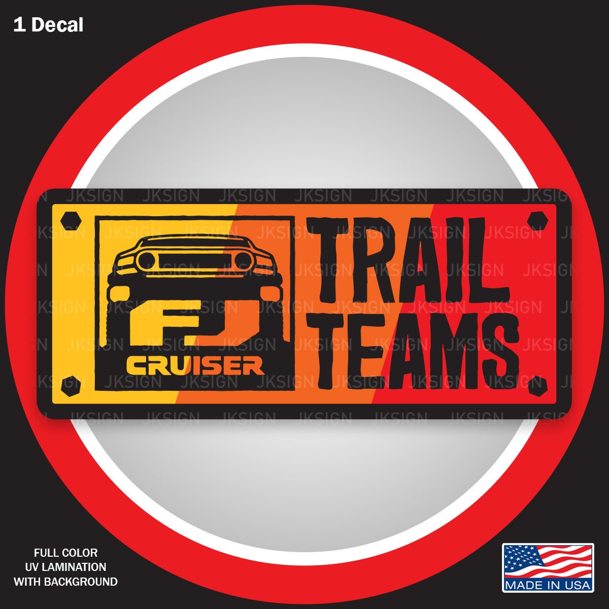 Trail Teams Badge Decal for Toyota FJ Cruiser - Etsy