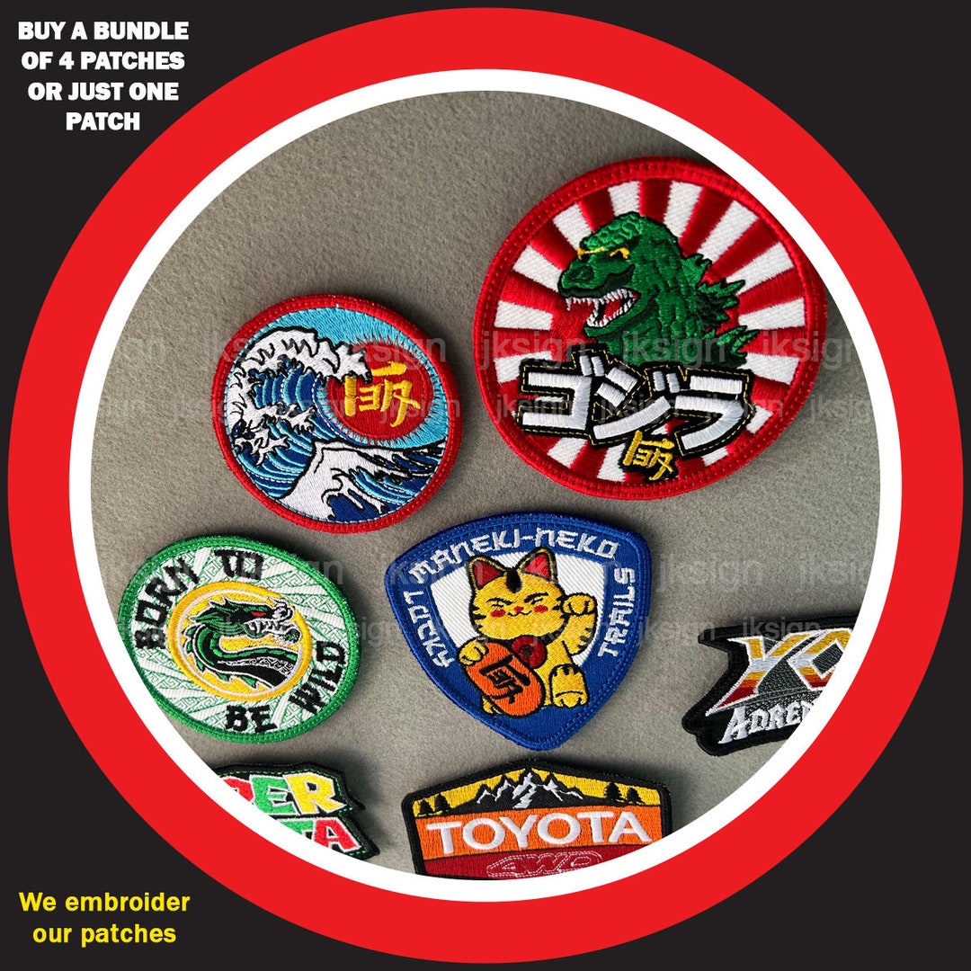 Japanese Bundle Embroidered Patch - Etsy