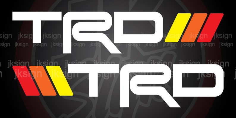 TRD Retro Stripes Bedside 2 Decals Vintage 70's 80's - Etsy