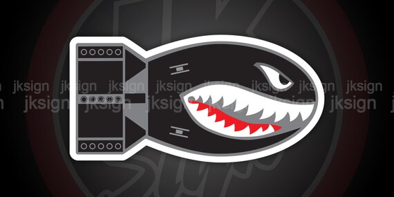 Electronics & Accessories Car Parts & Accessories Angry Face WW2 Bomb ...