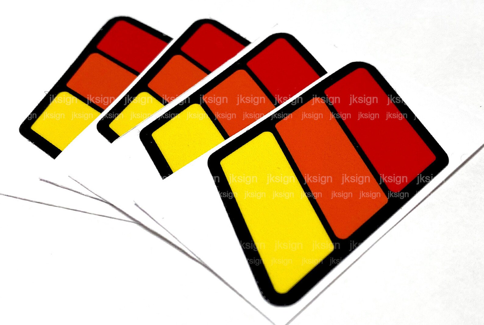 Tri-color Decal Vintage Colors include 2 Decals - Etsy