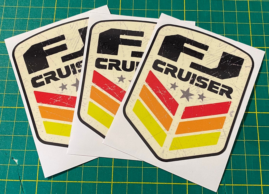 FJ Badge Decal FITS on Toyota FJ Cruiser Lovers New Colors | Etsy