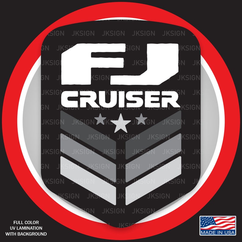 FJ Badge Decal FITS on Toyota FJ Cruiser Lovers New Colors | Etsy