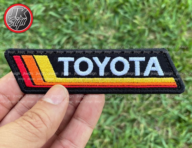 Vintage Stripes Tri Color Embroidered Patch for Toyota Lovers | Etsy