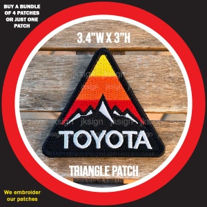 Toyota Bundle Embroidered Patches for Toyota Lovers - Etsy