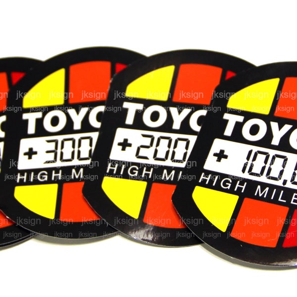 Toyota High Mileage Badge - Etsy