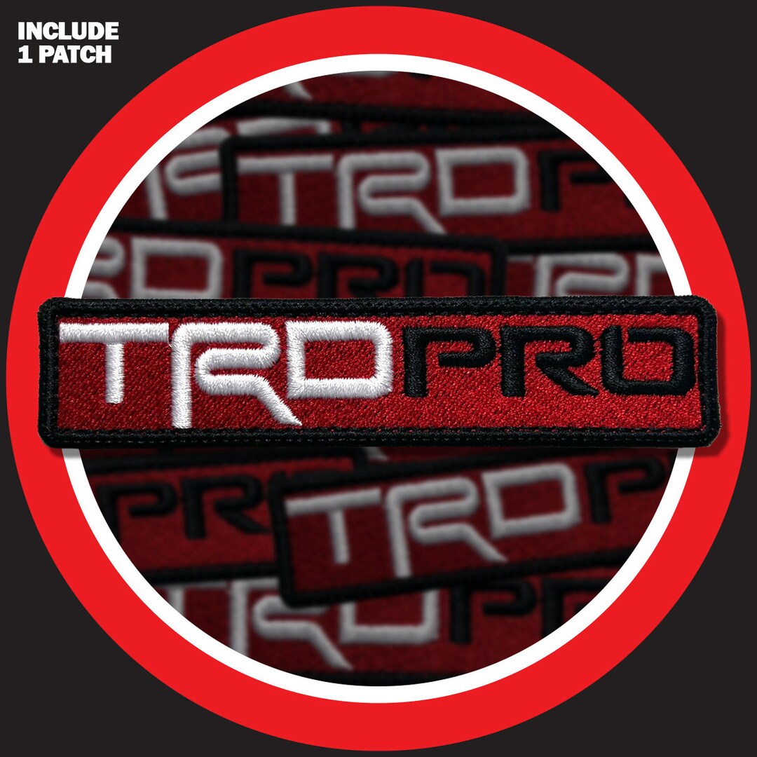 Trd Pro Embroidered Patch - Etsy